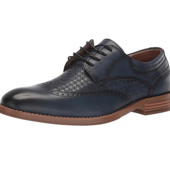 Stacy Adams | Shoes | Mens Size 4w Blue Stacy Adams Fallon Wingtip ...